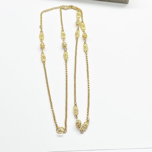 Unbranded | Jewelry | Trifari Chain Necklace Long Gold Tone Vintage ...